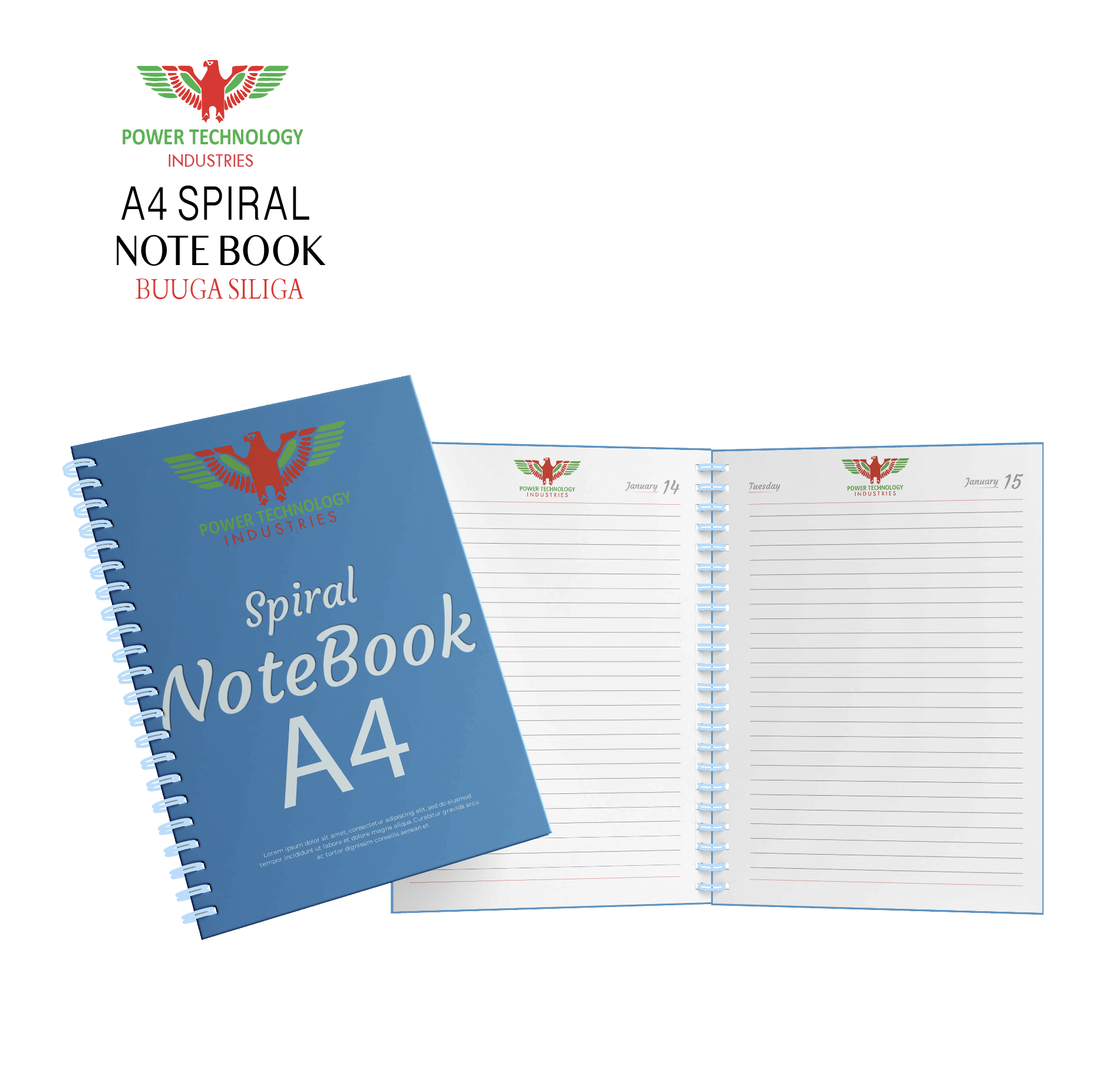 A4 SPIRAL NOTE BOOK – Power Technology