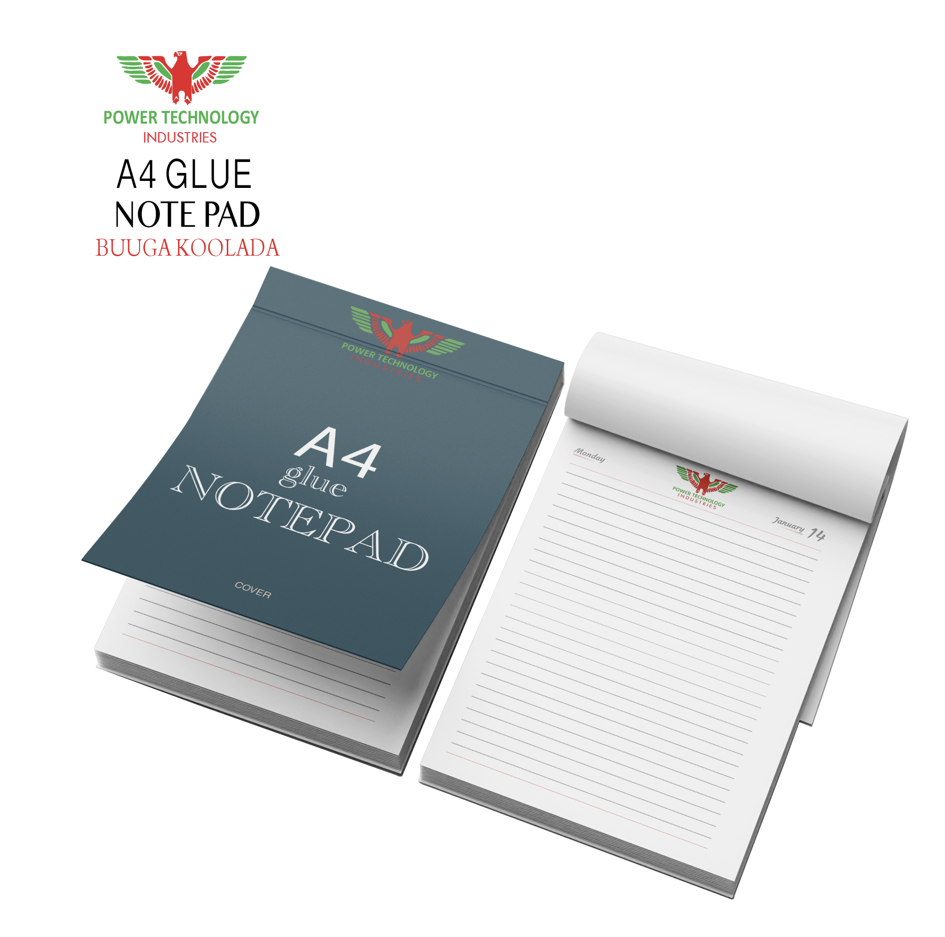 A4 GLUE NOTEPAD – Power Technology